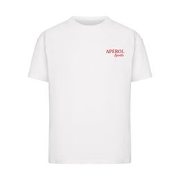 Merchcode T-Shirt »Ladies Aperol Spritz Tee« 1 Stk. tlg. white XS XS Oversize-Schnitt mit längerem Schnitt für lockeres, lässiges Tragegefühl