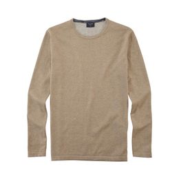 OLYMP Herren OLYMP Rundhalspullover &raquo;OLYMP Strick Casual&laquo; Crew Neck braun L