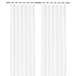 Weckbrodt-Gardinen WECKBRODT Vorhang &raquo;Vito&laquo; Schlaufen 1 Stk. tlg. Microvelour, blickdicht, Unifarben, Gardine, Store wei&szlig; Obermaterial: 100% Polyester 175 cm