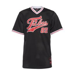 Fubu T-Shirt »Herren FM233-005-2 Varsity Mesh Tee« 1 Stk. tlg. black/red/white L L Leichte Mesh-T-Shirts für sportliche Looks