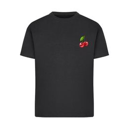 Merchcode T-Shirt »Ladies Cherries 2 Tee« 1 Stk. black XXL XXL Oversize-Silhouette, länger geschnitten für entspannten Sitz und lässiges Layering