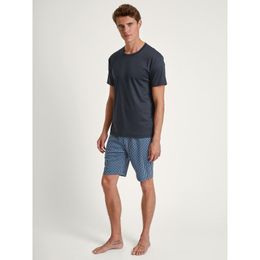 Calida Shorty &raquo;Relax Streamline 2&laquo; 2 tlg. mit lockerem Schnitt dark sapphire S (46/48) S (46/48) Herren-Kurz-Pyjama von Calida