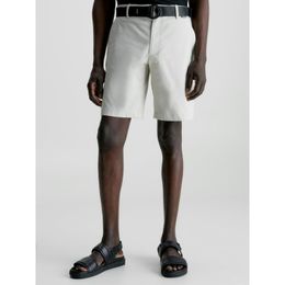 Calvin Klein Shorts »MODERN TWILL SLIM« mit Gürtel hellbeige 35 - N-Gr N-Gr 35 Kurze Hose von Calvin Klein