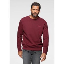 MAN'S WORLD Man's World Damen Sweatshirt, Langarm, Basic-Stil, unifarben, Rundhalsausschnitt rot XL (56/58)