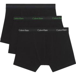 Calvin Klein Underwear Herren Trunk &raquo;TRUNK 3PK&laquo; Packung, 3er-Pack, 3 Stk. mit Logo-Elastikbund schwarz L (52), 3 Stk.