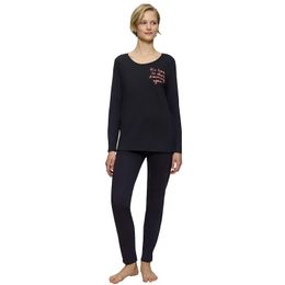 Triumph Pyjama »Sets PK 03 LSL X« 2 tlg. weich, langärmelig, Rundhalsausschnitt BLACK 44 44 Damen-Schlafanzug von Triumph
