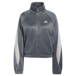 adidas Sportswear Trainingsjacke 'Stadium' Damen Gr&ouml;&szlig;e M grau / hellgrau / pastellpink