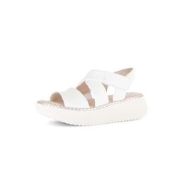 Gabor Plateau Sandalen in creme | Gr.: 42