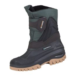 Spirale Kinder-Winterstiefel Lander gef&uuml;ttert in schwarz/oliv | Gr.: 32