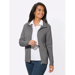 WITT WEIDEN Strickjacke in grau-meliert | Gr.: 36