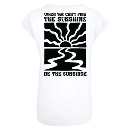 F4NT4STIC Extended Shoulder T-Shirt Be The Sunshine in weiß | Gr.: 4XL