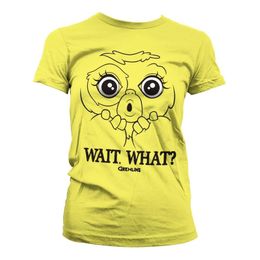 Gremlins Shirt "Wait. What? Girly Tee" in Gelb | Gr.: L