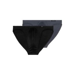 HOM Slip / Unterhose Premium Cotton in Schwarz / grau | Gr.: S