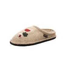 Haflinger Hausschuh in beige | Gr.: 37