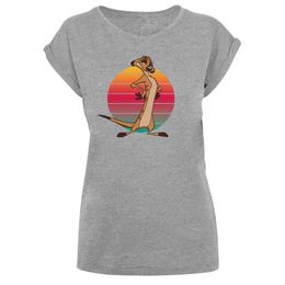 F4NT4STIC T-Shirt Disney K&ouml;nig der L&ouml;wen Timon Sunset in grau meliert | Gr.: XL