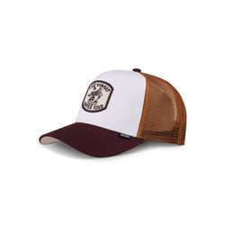 Djinns Cap 'Coffee Club' Herren Gr&ouml;&szlig;e 55/60 braun / dunkelbraun / wei&szlig;