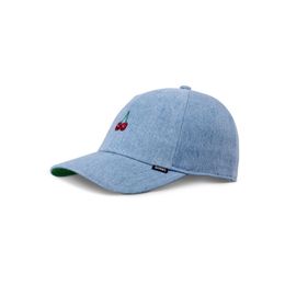Djinns Cap 'DNC Cherry' Herren Gr&ouml;&szlig;e 55/60 blue denim / kirschrot