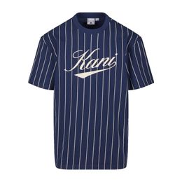 Karl Kani T-Shirt 'Varsity' Herren Gr&ouml;&szlig;e XL hellbeige / dunkelblau