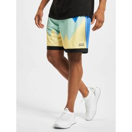 Puma Sportshorts 'Scholarship' Herren Gr&ouml;&szlig;e M azur / pastellgelb / mint / schwarz