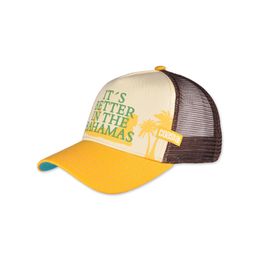 Coastal Cap 'Bahamas' Herren Gr&ouml;&szlig;e 55/60 schoko / safran / pastellgelb / gr&uuml;n