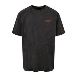 Mj Gonzales T-Shirt 'Barbed Wings' Herren Gr&ouml;&szlig;e XXXL grau / dunkelorange / schwarzmeliert