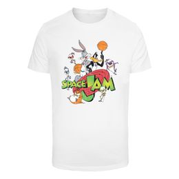 Merchcode Shirt 'Space Jam Team' Herren Gr&ouml;&szlig;e L gr&uuml;n / orange / schwarz / wei&szlig;