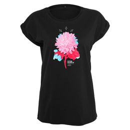 Merchcode T-Shirt Damen Gr&ouml;&szlig;e XS blau / pink / schwarz / wei&szlig;