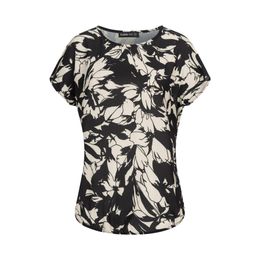 Cloud5ive Bluse Damen Gr&ouml;&szlig;e XL hellbeige / schwarz