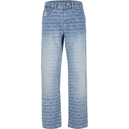 Karl Kani Jeans Herren Gr&ouml;&szlig;e 34 hellblau / wei&szlig;