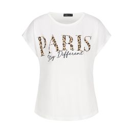 Cloud5ive T-Shirt 'Paris' Damen Gr&ouml;&szlig;e XXL beige / schwarz / wei&szlig;