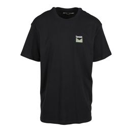Mister Tee Shirt 'Live Bold' Herren Gr&ouml;&szlig;e M grau / gr&uuml;n / schwarz