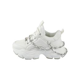 Buffalo Sneaker 'Binary' Damen Gr&ouml;&szlig;e 41 silber / wei&szlig; Sommerschuhe
