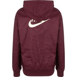 Nike Sportswear Jacke 'Circa' Herren Gr&ouml;&szlig;e S weinrot / wei&szlig;