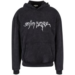 9N1M SENSE Sweatshirt 'Goth' Herren Gr&ouml;&szlig;e XS schwarz / wei&szlig;