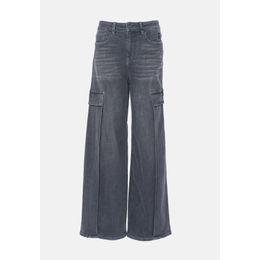 ER Elias Rumelis Elias Rumelis Cargo Jeans 'Lela' female size 25 Black denim