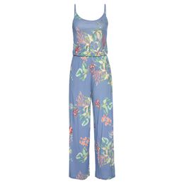 Buffalo Jumpsuit Damen Gr&ouml;&szlig;e XXL blau / gr&uuml;n / rot