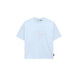 Prohibited T-Shirt 'Five-Star' Damen Gr&ouml;&szlig;e M hellblau / silbergrau