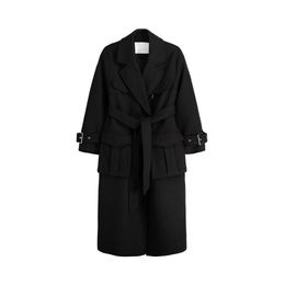 Bershka Mantel Damen Gr&ouml;&szlig;e XS/S schwarz