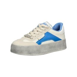 Buffalo Sneaker Damen Gr&ouml;&szlig;e 38 royalblau / wollwei&szlig; / naturwei&szlig; Sommerschuhe