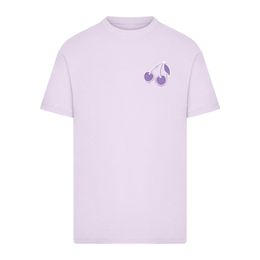 Mister Tee T-Shirt 'Paradise Cherries' Herren Gr&ouml;&szlig;e XXL lila / lavendel