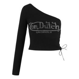 Von Dutch Originals Shirt 'Avery' Damen Gr&ouml;&szlig;e XL schwarz / silber