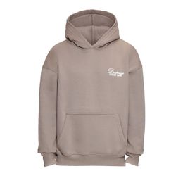 Dropsize Sweatshirt 'Studios' Herren Gr&ouml;&szlig;e XL taupe / wei&szlig;