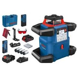 Bosch Rotationslaser GRL 600 CHV 18 V / 1x 4,0 Ah ProCORE Akku + Ladeger&auml;t inkl. Zubeh&ouml;r-Set in Koffer - 0601061F00
