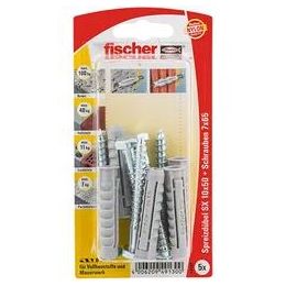 Fischer 5x D&uuml;bel SX 10x50 S mit Schraube - 49130 Auslauf