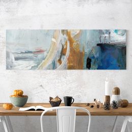 Leinwandbild Wechselspiel Abstrakt I - Wandbild bis XXL Print Abstrakt Aquarell Kunstdruck Wohnzimmer Schlafzimmer Bad Badezimmer Küche Flur