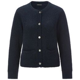 Les Racines du Ciel Damen-Strickjacke Alpaka L/XL Dunkelblau