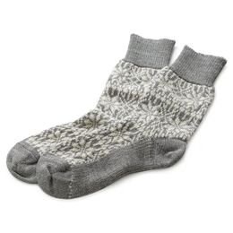 Hirsch Natur Socke Jacquard Schurwolle