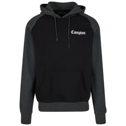 Mister Tee Sweatshirt 'Compton' Herren Gr&ouml;&szlig;e XL schwarz / schwarzmeliert / wei&szlig;