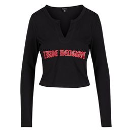 True Religion Shirt Damen Gr&ouml;&szlig;e L rot / schwarz