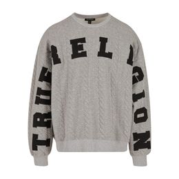 True Religion Sweatshirt Herren Gr&ouml;&szlig;e XS grau / schwarz